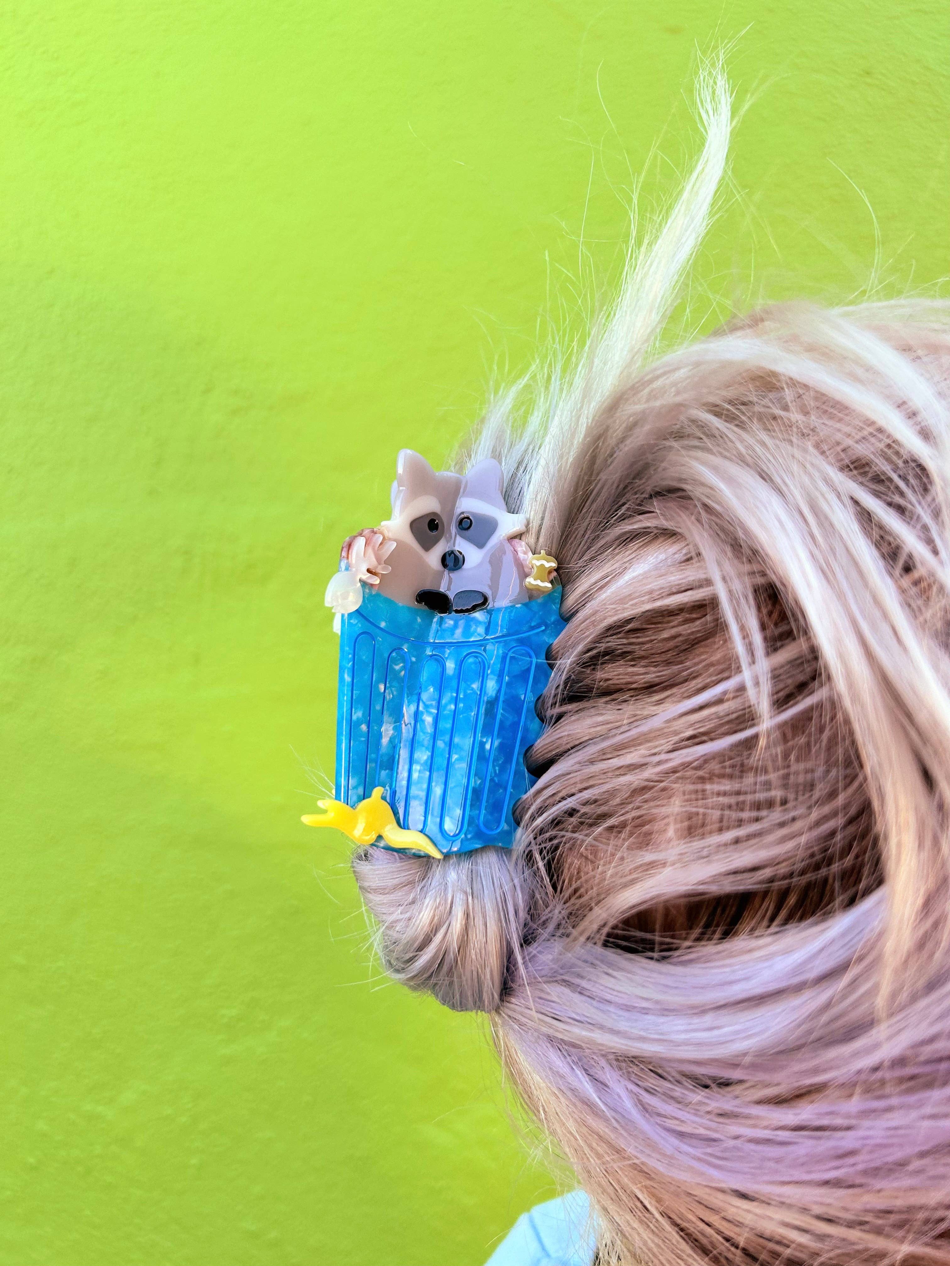 Trash Panda Raccoon Hair Claw – Knitting is Metal