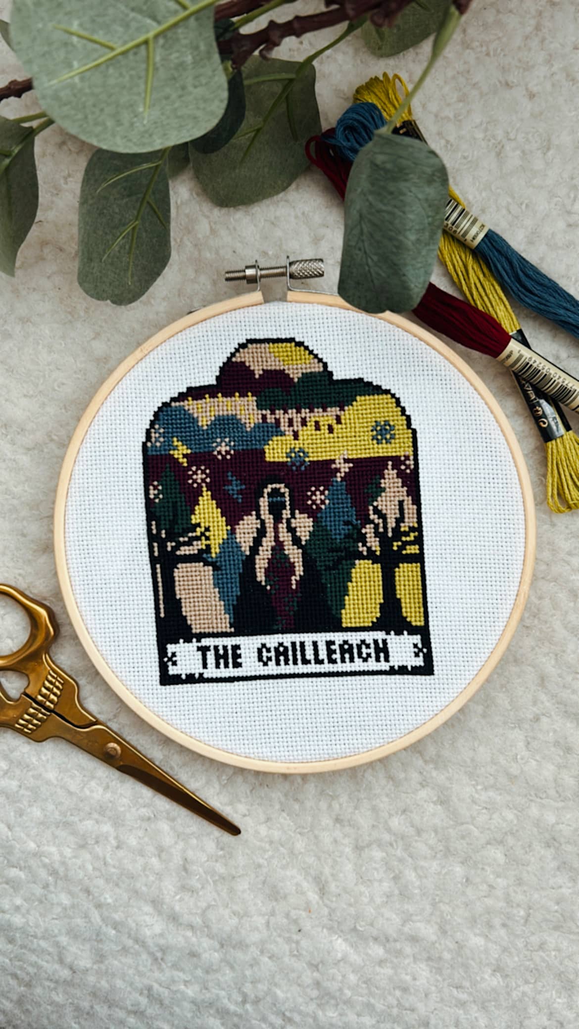 The Cailleach Folklore Collection Cross Stitch Kit – Knitting is Metal