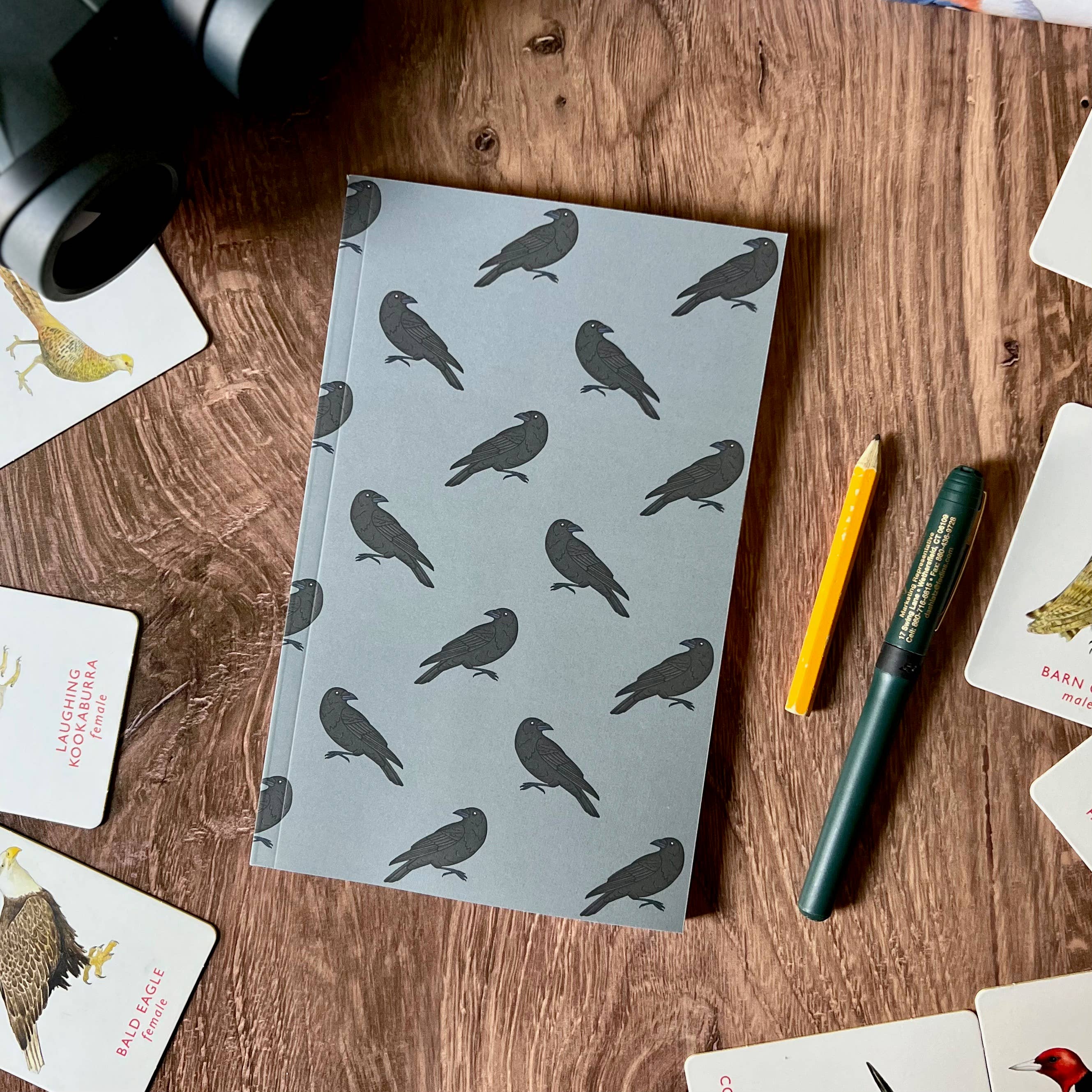 Crow Notebook – Knitting is Metal