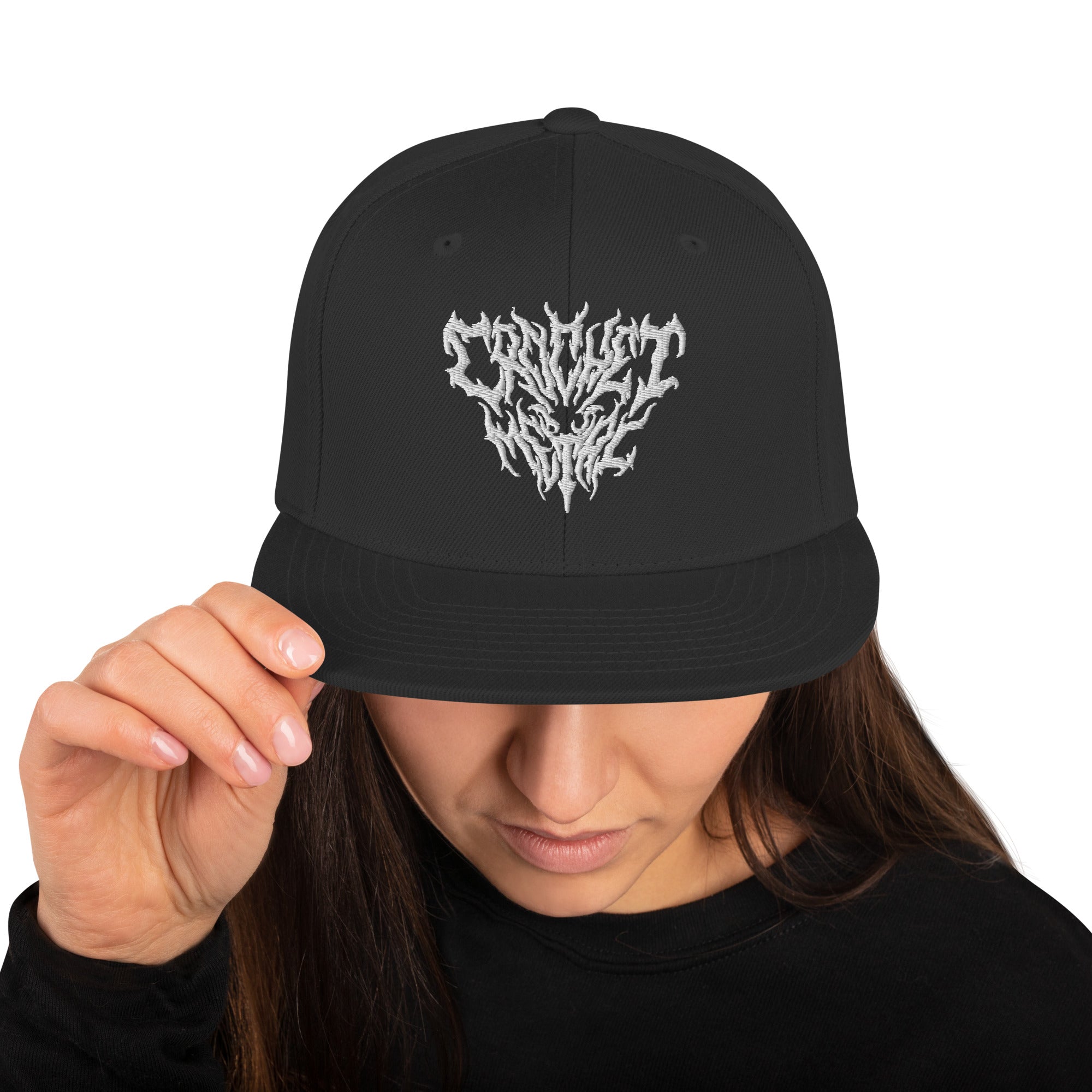 Crochet is Metal Snapback Hat – Knitting is Metal