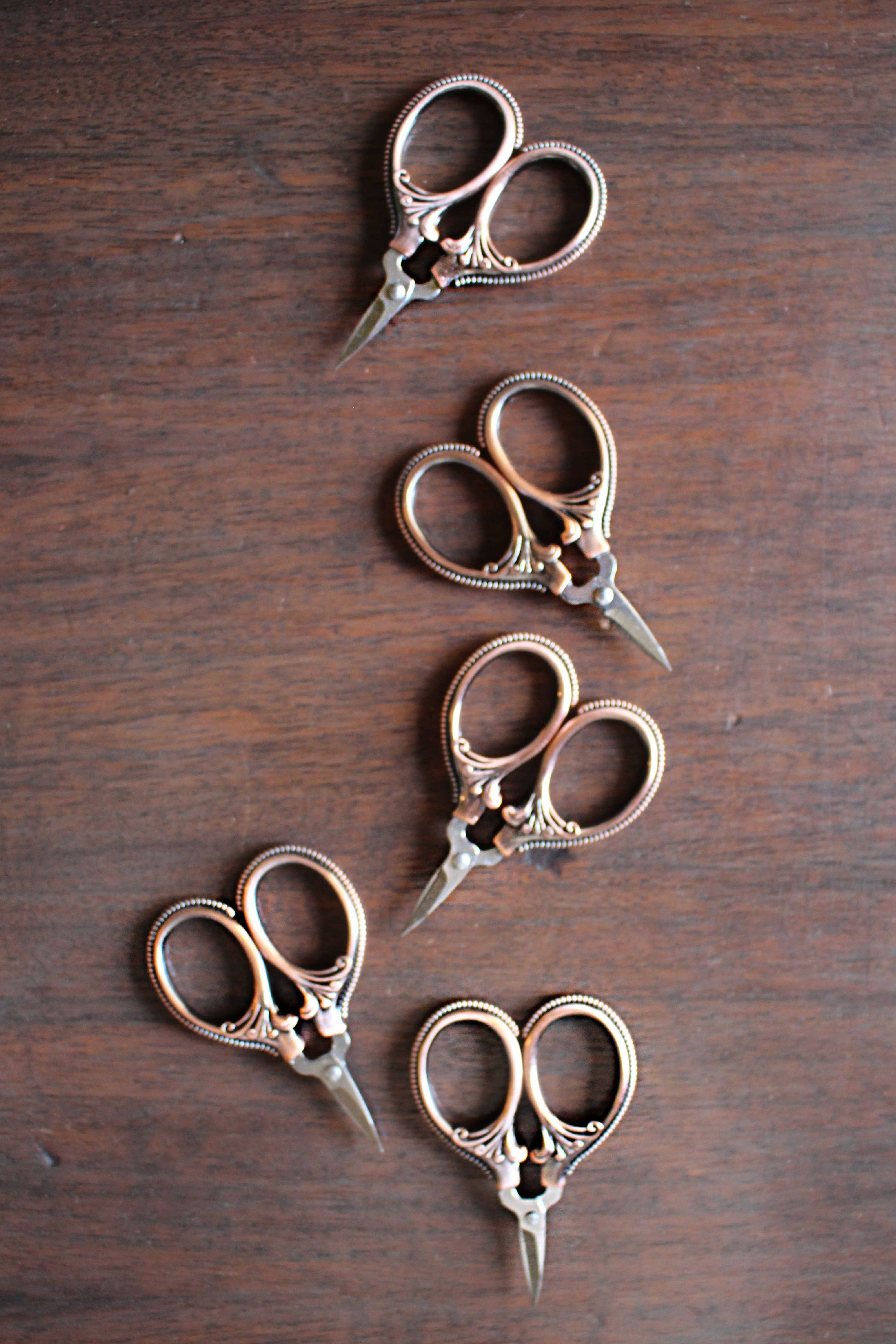 Mini Embroidery Scissors: Antique Copper – Knitting is Metal