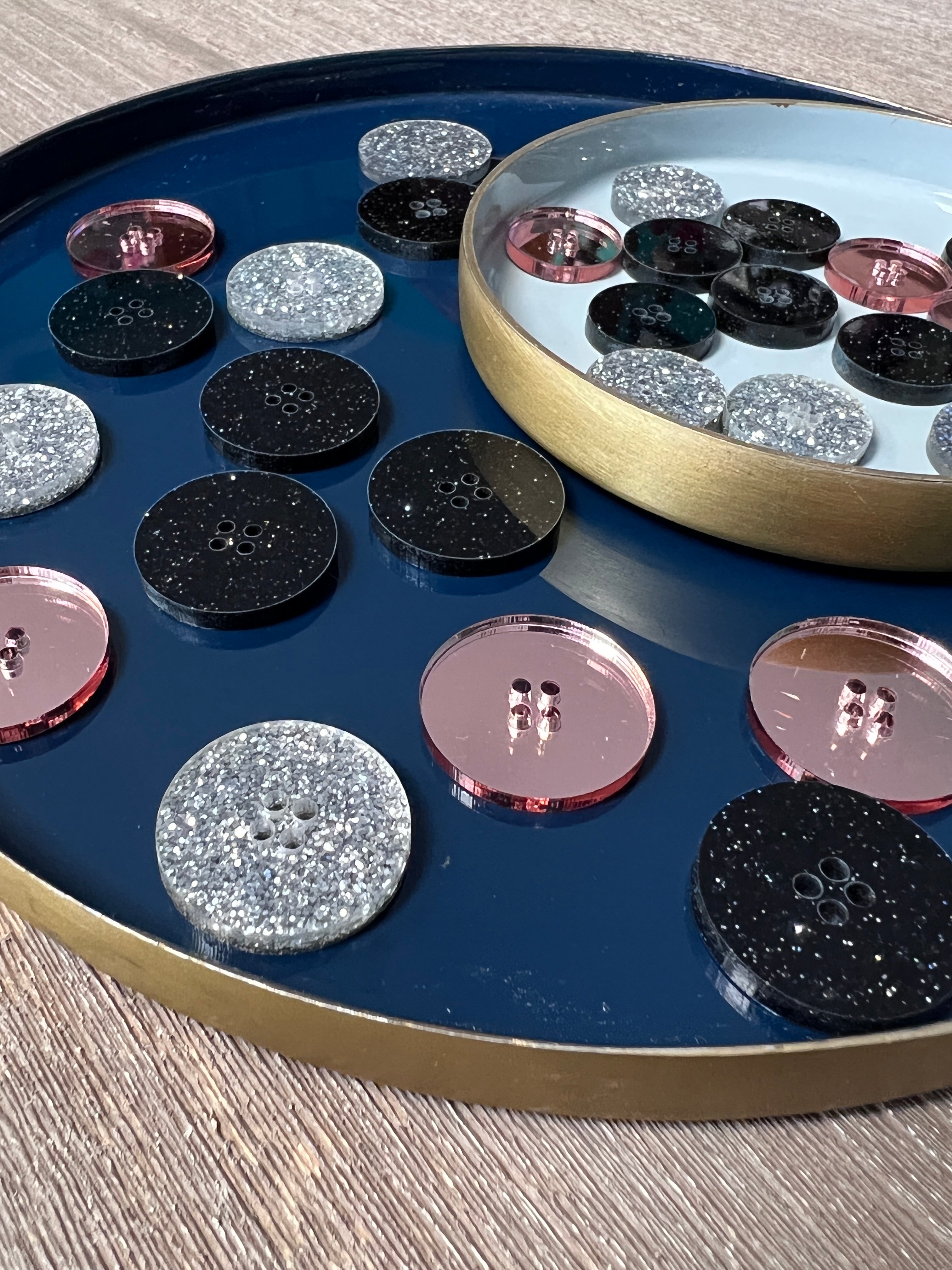 1" Acrylic Buttons (sold individually) – Knitting is Metal